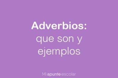 El adverbio y sus tipos - Mi apunte escolar